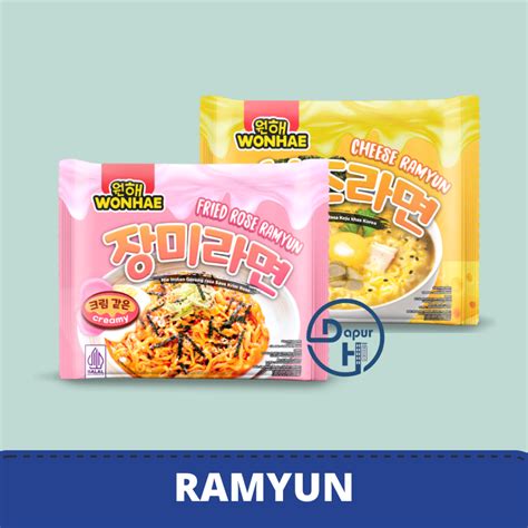 Jual WONHAE Korean Cheese Ramyun 120 G Halal Mie Instan Ala Korea