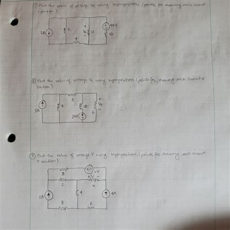Solved Find The Value Of Voltage Vx Using Superposition Chegg