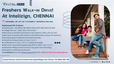 Intelizign On Linkedin Hiring Careers Freshers Engineer Walkin