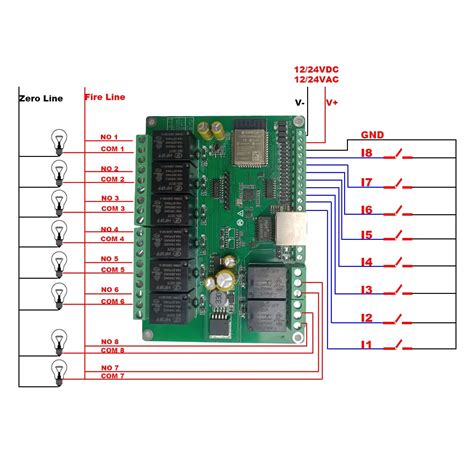 DT R008 8 Channel ESP32 Relay For Smart Automation DTWonder