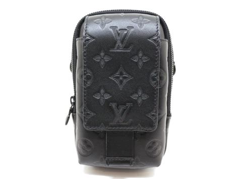 Louis Vuitton ルイ・ヴィトン ダブル・フォンポーチ モノグラム・シャドウ M81323 定価¥239800