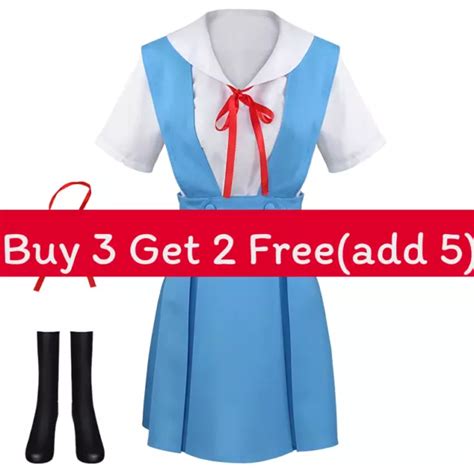 Neon Genesis Evangelion Eva Ayanami Rei School Sailor Cosplay Costume
