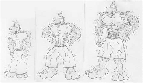 Unfinished Muscle Growing Yoshi 2011 By Mctaylis On Deviantart