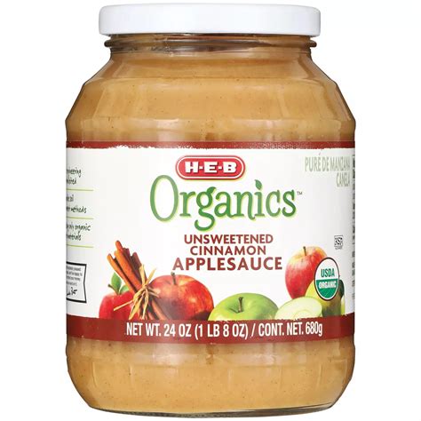 H E B Organics Unsweetened Applesauce Shop Apples At H E B