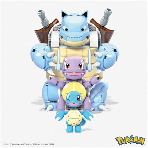 Mega Construx Pokemon Squirtle Evolution Construction Set Mattel Creations