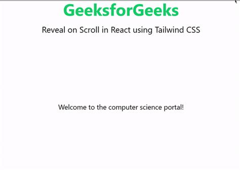 How To Implement Reveal On Scroll In React Using Tailwind Css