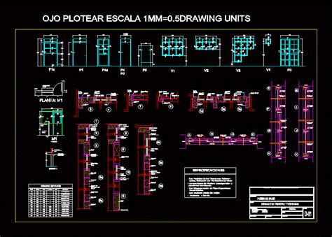 Detalles De Puertas Y Ventanas En Dwg 000 Kb Librería Cad