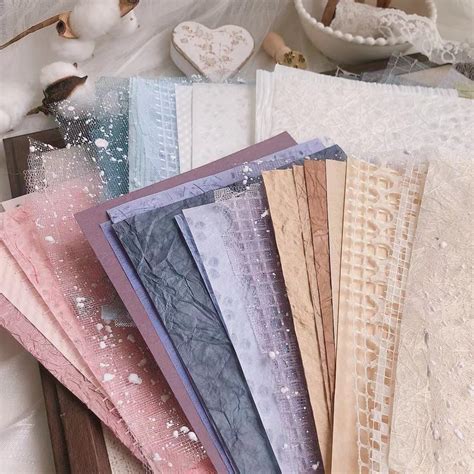 Mixed Paper Pack Assorted Color Cotton Crepe Mulberry Lace Tissue