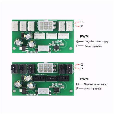 taidacent 8 port 4 pin pwm fan splitter 8ch fan pwm hub 12v 300w 8