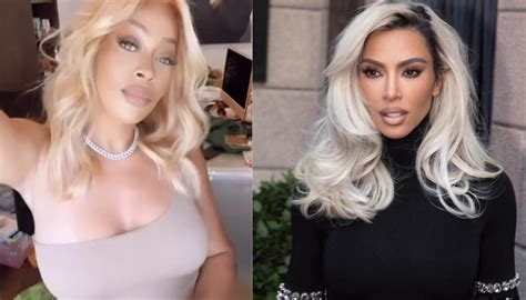 Lala Anthonys Blonde Hair Made Her Look Like Her Bff Kim Kardashian