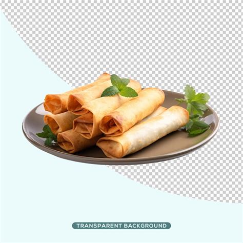Premium Psd Taquitos On Plate Mexican Food