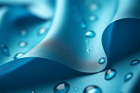 premium ai image closeup of waterresistant textile fabric generative ai