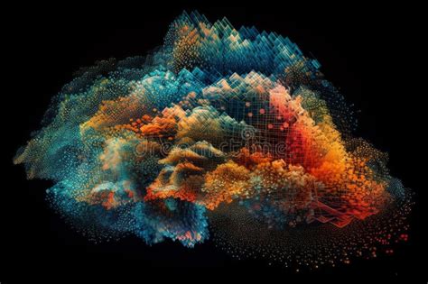 Cloud Computing A High Tech Solution For Data Visualizatio Stock