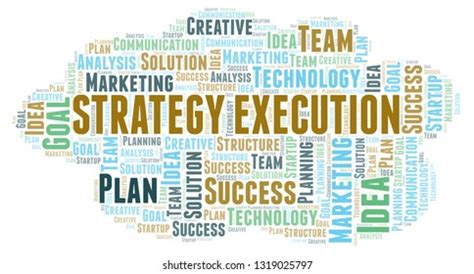Strategy Execution Word Cloud Stock Illustration Shutterstock