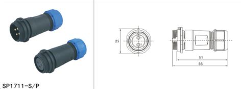 China SP17 IP67 IP68 Waterproof Connector Electrical Plastic Connector 2 9 Pins Circular