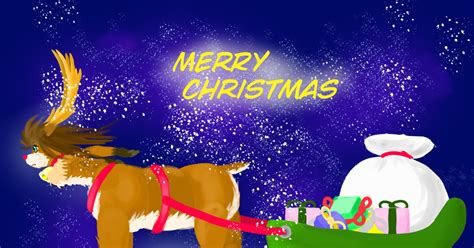 オリキャラ クリスマスにお仕事中のトナカイさん Felのイラスト Pixiv