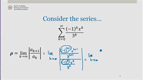 Interval And Radius Of Convergence Example 1 Youtube