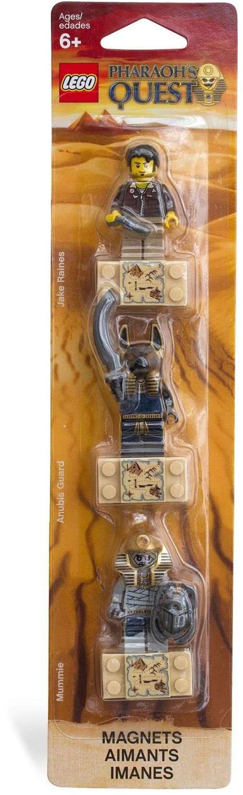 LEGO Pharaohs Quest Magnet Set Jake Raines Anubis Guard And Amset Ra The Minifigure