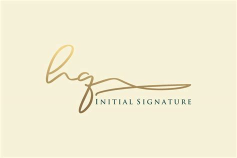 Modelo De Logotipo De Assinatura De Letra Inicial Hq Logotipo De Design