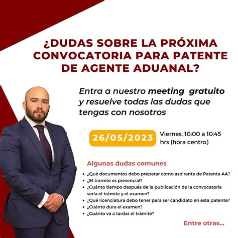 Dudas sobre la próxima convocatoria para patente de agente aduanal gbu