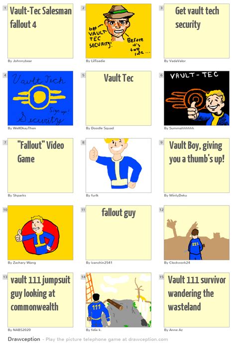 Vault Tec Salesman Fallout 4 Drawception