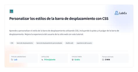 Personalizar Los Estilos De La Barra De Desplazamiento Con Css Labex