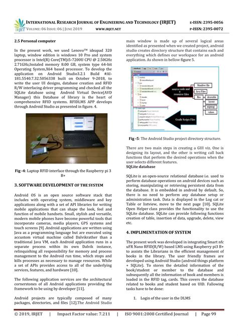 Irjet Development And Implementation Of Smart Rfid Based Library