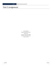 BU204 02 White Daniel Unit 5 Docx Unit 5 BU204 Macroeconomics Unit 5
