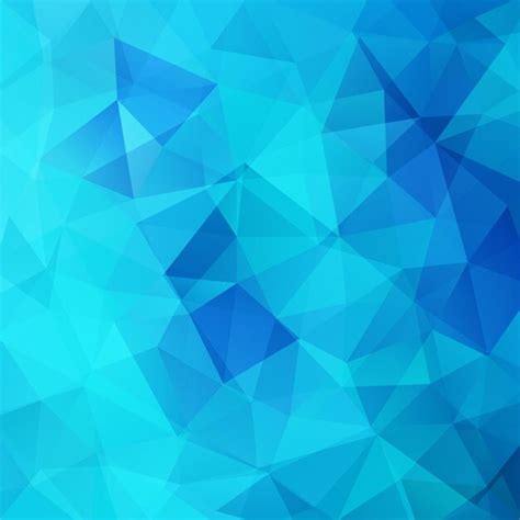 Premium Vector Abstract Blue Mosaic Background Triangle Geometric Background Design Elements