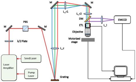 Schematic Of The Fast 3 D Temporal Focusing Microscope M Mirror Pbs Download Scientific