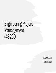 Week 3 Tutorial 48260 EPM Aut2023 1 Pdf Engineering Project
