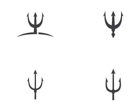 Premium Vector Trident Logo Template Vector Icon
