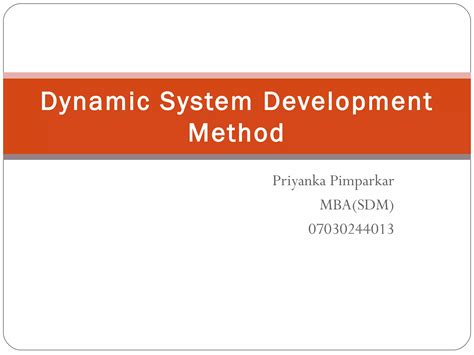 Presentation For Software Development Methologies Ppt