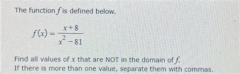 Solved The Function F Is Defined