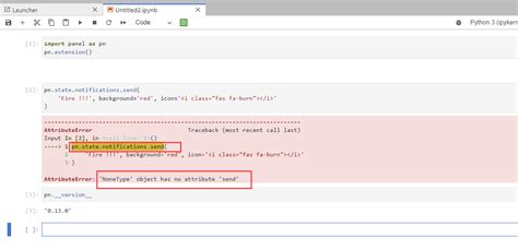 Notification Is Not Worked Issue Holoviz Panel GitHub