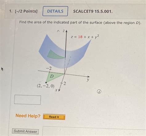 Solved 1 12 Points DETAILS SCALCET9 15 5 001 Find The Chegg
