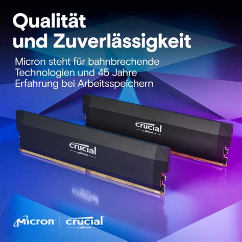 Crucial Stellt Ddr5 Pro Overclocking Oc Ddr5 6400 Ram In Schwarz Und