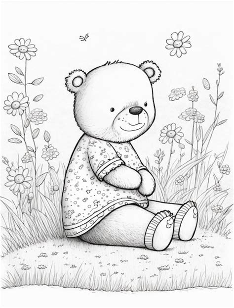 아이들이 인쇄할 수 있는 색칠 공부 페이지 아이들이 생성 Ai를 인쇄할 수 있는 색칠 페이지 프리미엄 사진