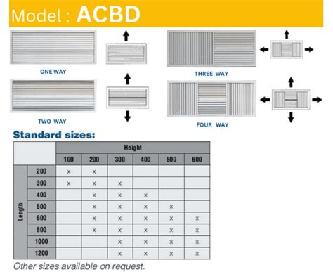 Acbd Curved Blade Ceiling Diffuser High Quality Extruded Aluminum