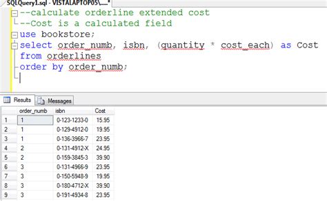 Orange Coast Database Associates Calculated Fields