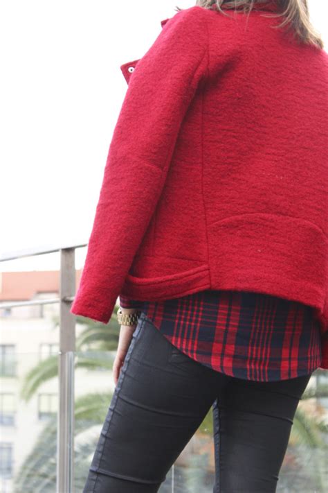 Cuadros Camisa Estampada Roja Y Negra Zara