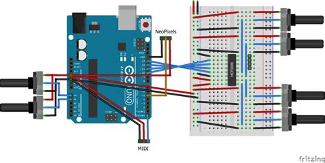 Arduino Midi Led Step Sequencer With Mcp3008 Simple Diy Electronic