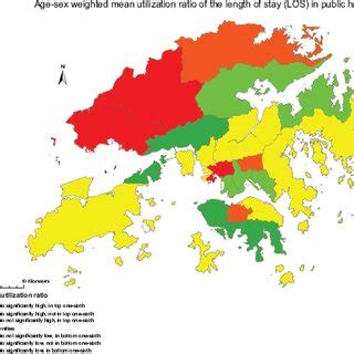 Age Sex Weighted Utilization Ratio For Mean LOS By District Download Scientific Diagram