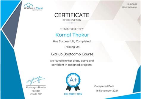 Komal Thakur On Linkedin Github Professionaldevelopment Versioncontrol Techskills