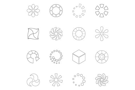 Download Status Icon Set Outline Graphic By Ylivdesign · Creative Fabrica