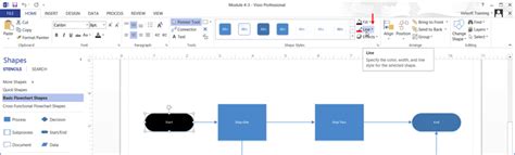 Formatting Shapes In Visio Training Connection