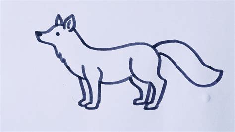 Red Fox Drawing Easy Fox Drawing Easy Cute ~ How To Draw A Cute Fox Easy