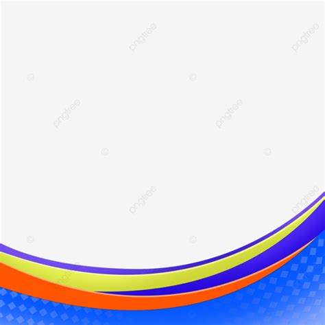 Curve Shape Blue Combination Yellow Orange Curve Shape Blue Png