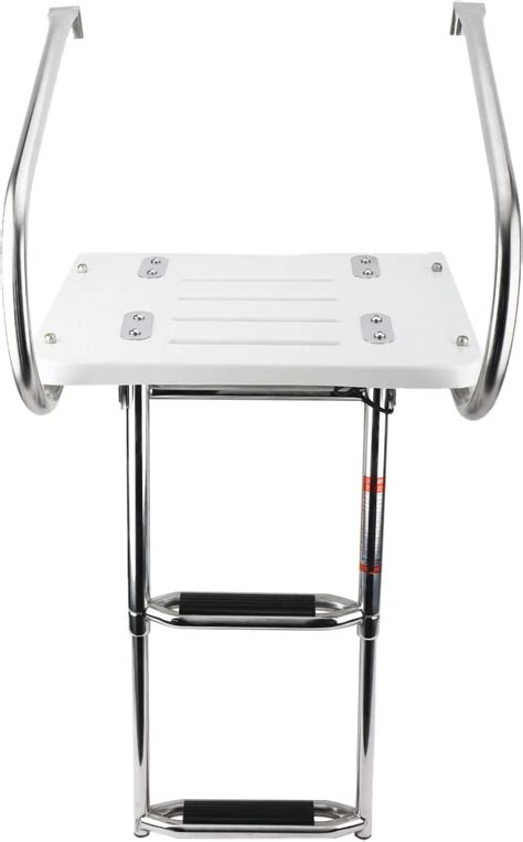 NovelBee Escalera Plegable Universal De Fibra De Vidrio De 2 Escalones