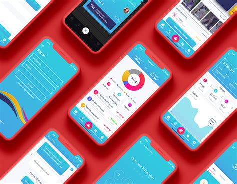 banking app ui kit behance